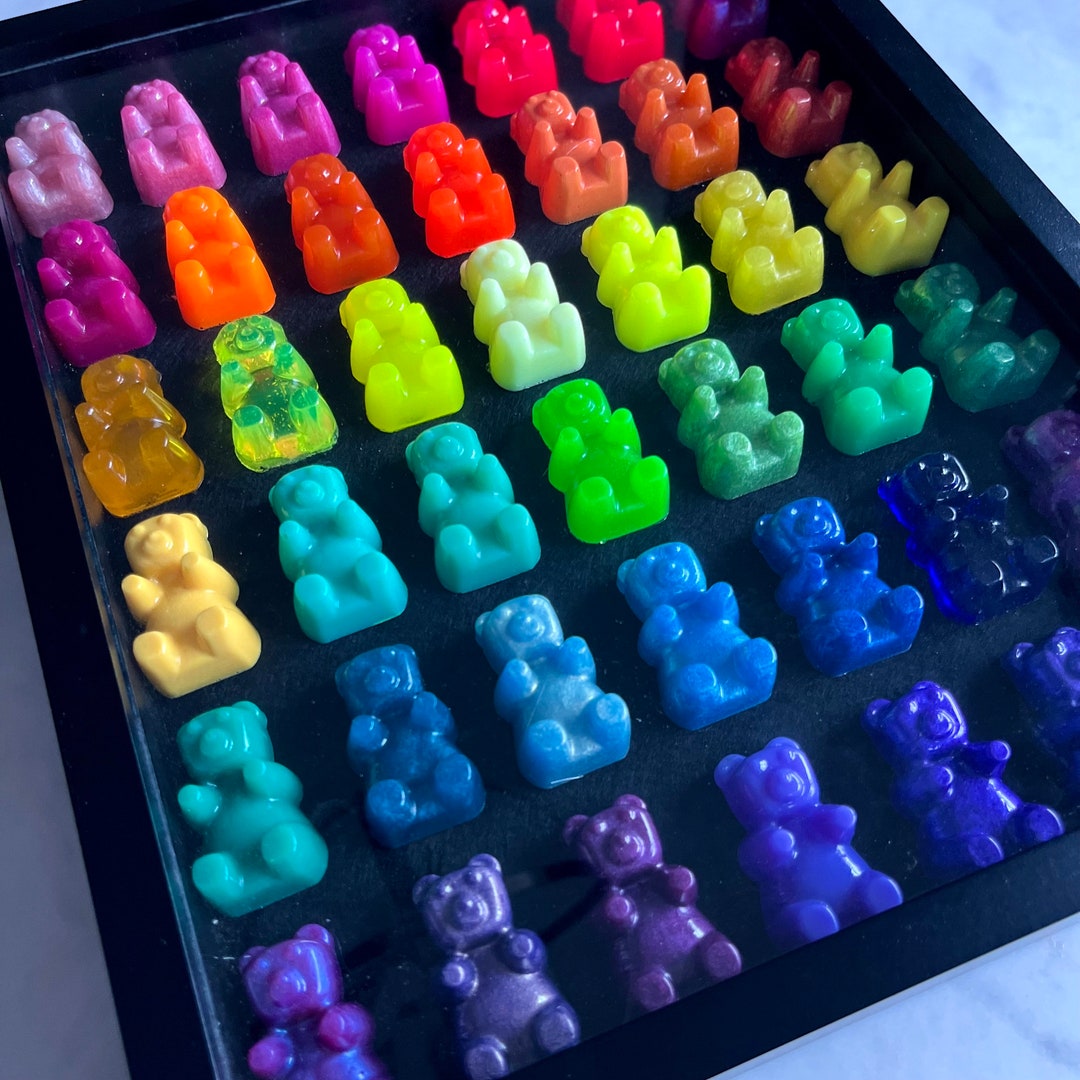 Resin Gummy Bear Wall Art, Gummy Bear Shadow Box, Pop Art, Home Decor ...