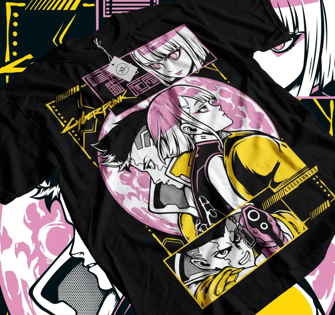 Cyberpunk Edgerunners Shirt, Edge Runners DAVID & LUCY Neon Shirt ...