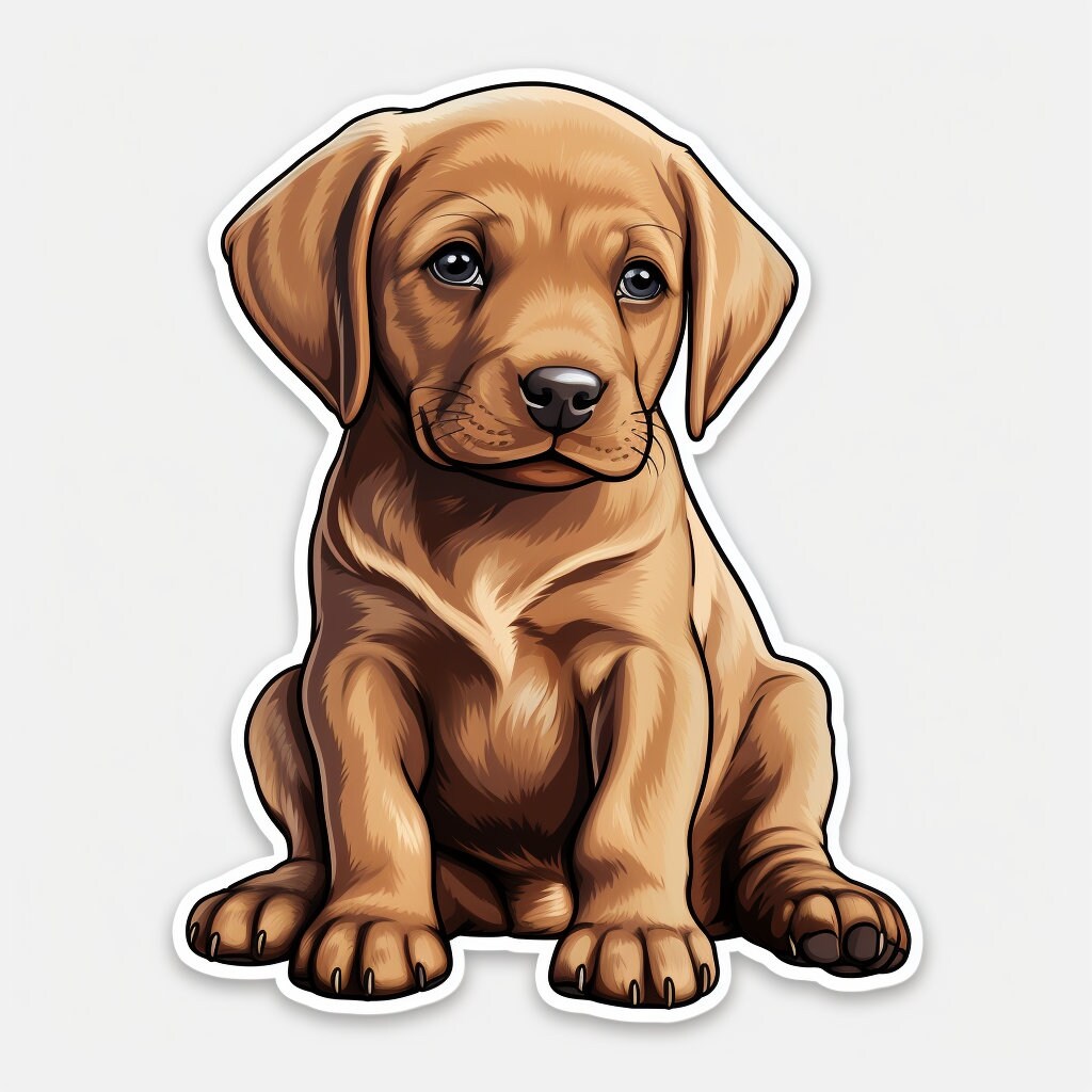 Cute Puppy Stickers, Waterproof Vinyl Decals, Pet Lover Gift, 8 Pack - Etsy