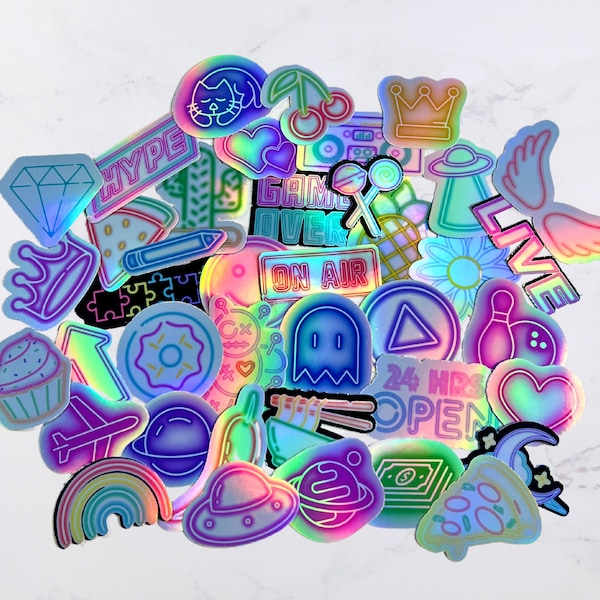 Holographic Stickers - Etsy
