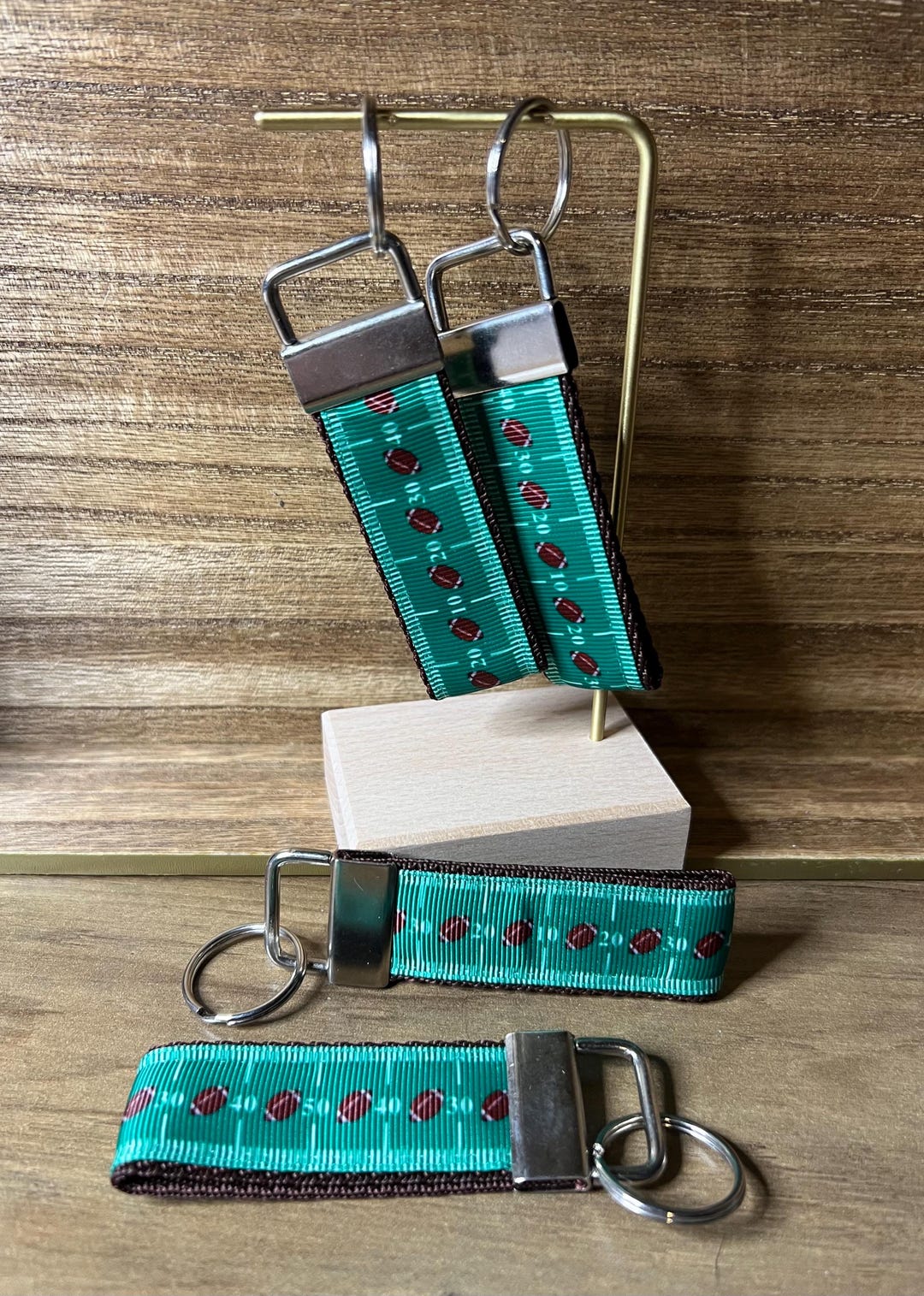 Football Field Webbing Keychain - Etsy