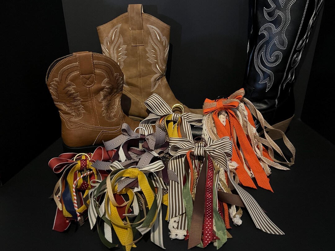 Fall Boot Bows Cowboy Boot Accessories - Fall Harvest Thanksgiving ...