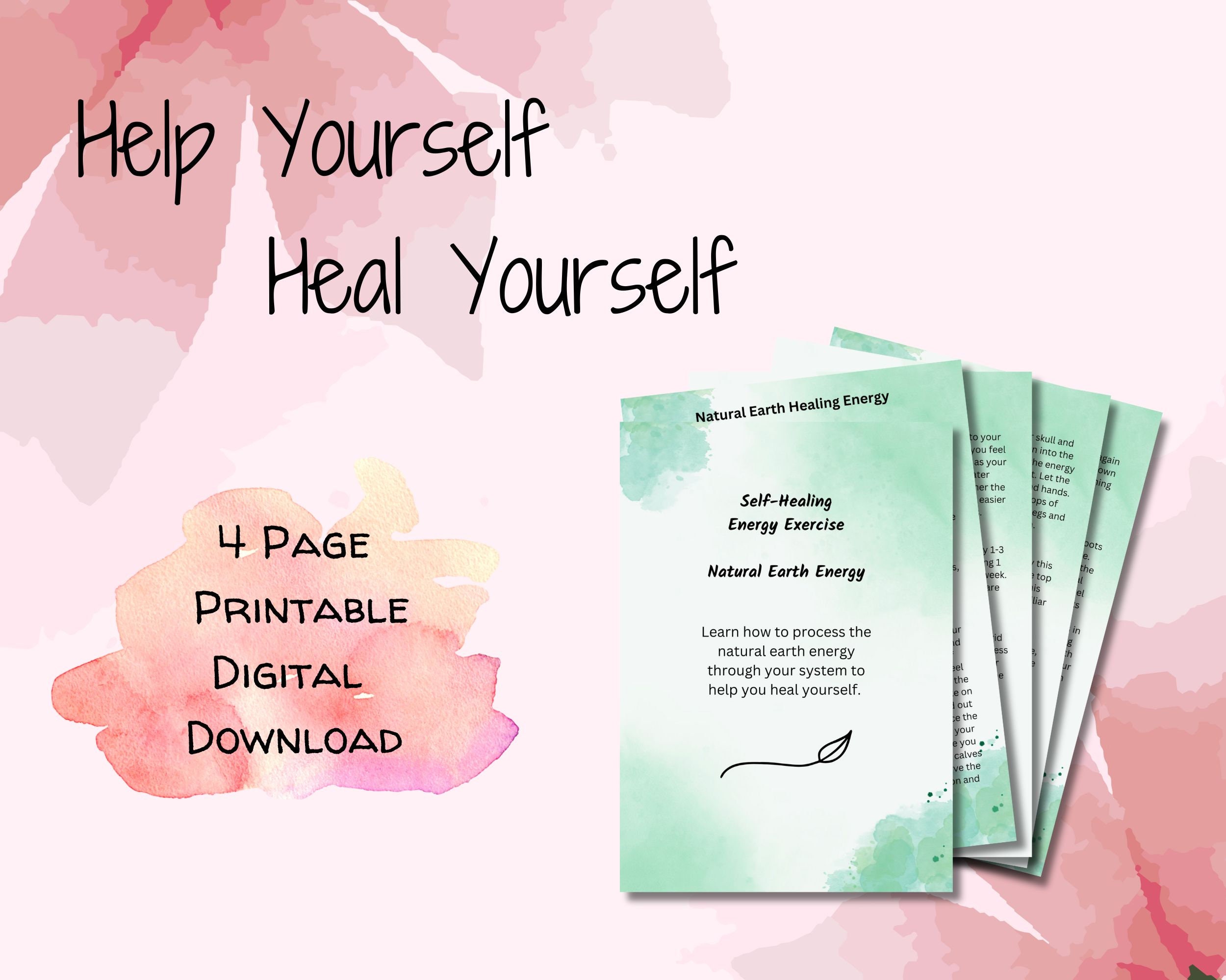 Self Healing Self Care Energy Work Reiki Guide Healing Exercise ...