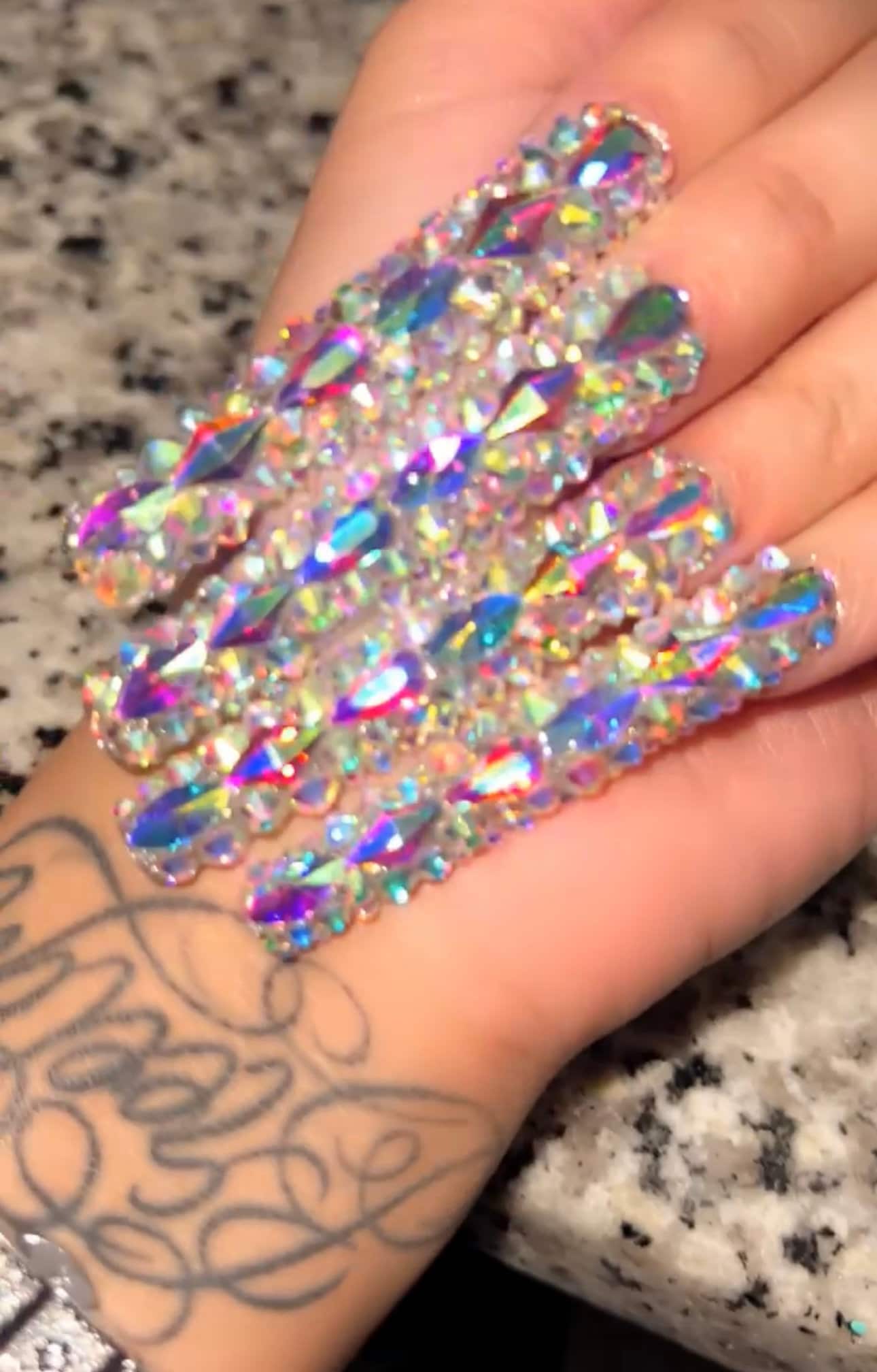 XXL Long Square Nails - Etsy