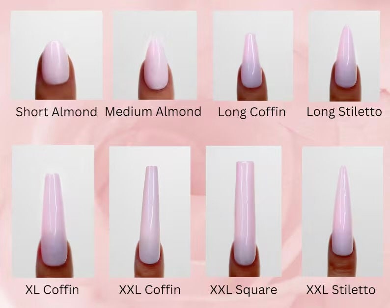 XXL Long Square Nails - Etsy