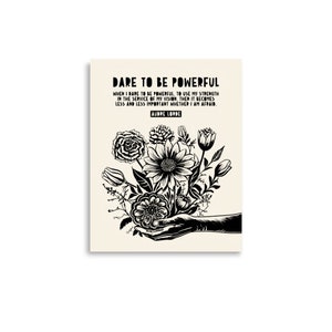 Audre Lorde Quote, Dare to Be Powerful, Social Justice Quote, Visionary ...