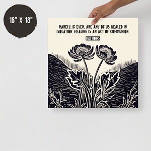 Healing is an Act of Communion, Bell Hooks Quote, Bell Hooks Print ...