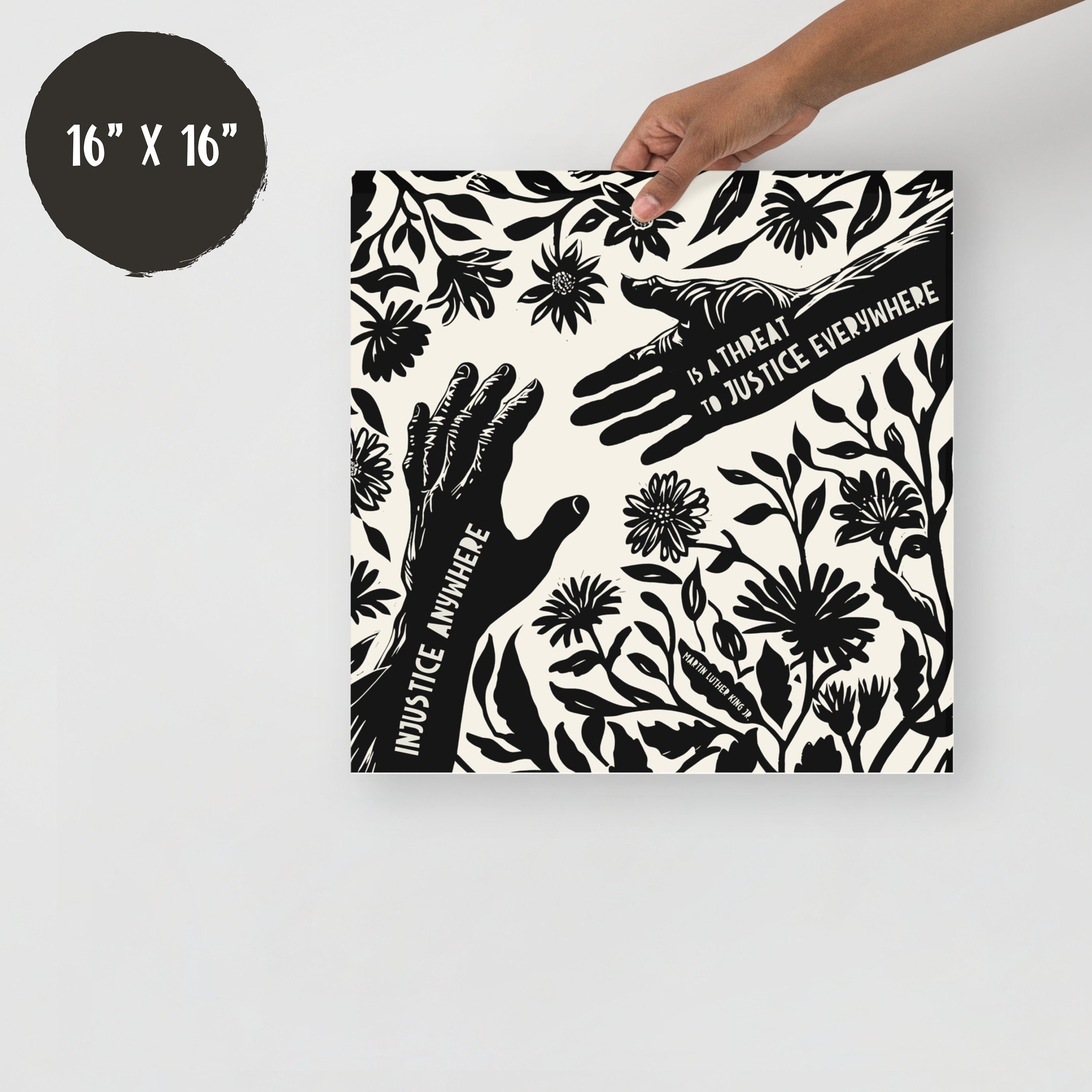 Martin Luther King Art, Injustice Anywhere is A Threat, Martin Luther ...