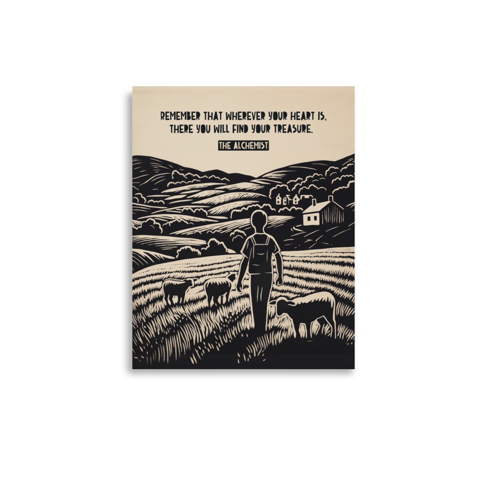 The Alchemist Print, Paulo Coelho Quotes, the Alchemist Poster, the ...