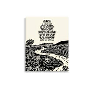 The River Poem, My Currents Shift Each Day, Poem, Poem Print, Poetry ...