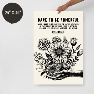 Audre Lorde Quote, Dare to Be Powerful, Social Justice Quote, Visionary ...