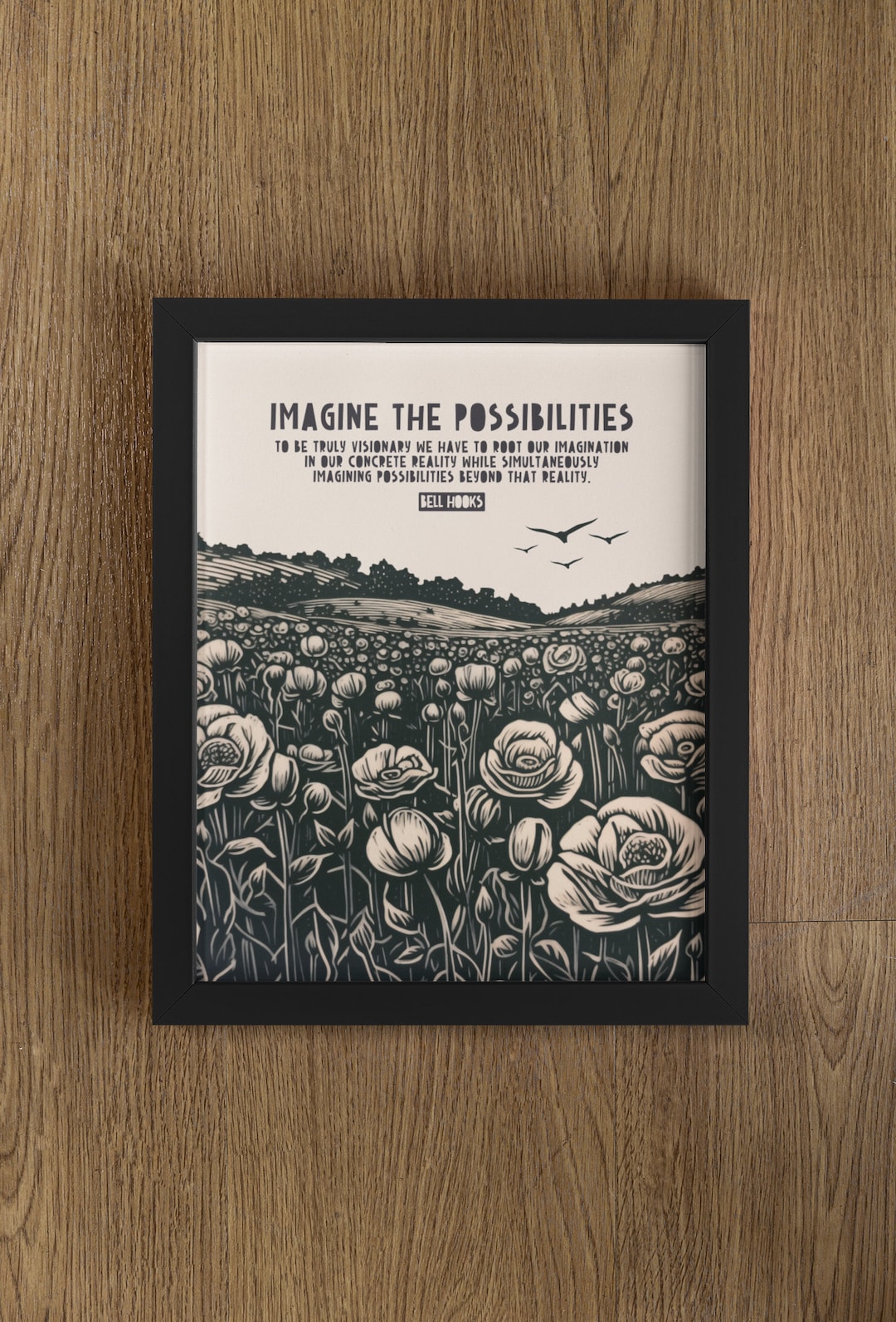 Bell Hooks Quote, Imagine the Possibilities, Bell Hooks Print, Feminist ...