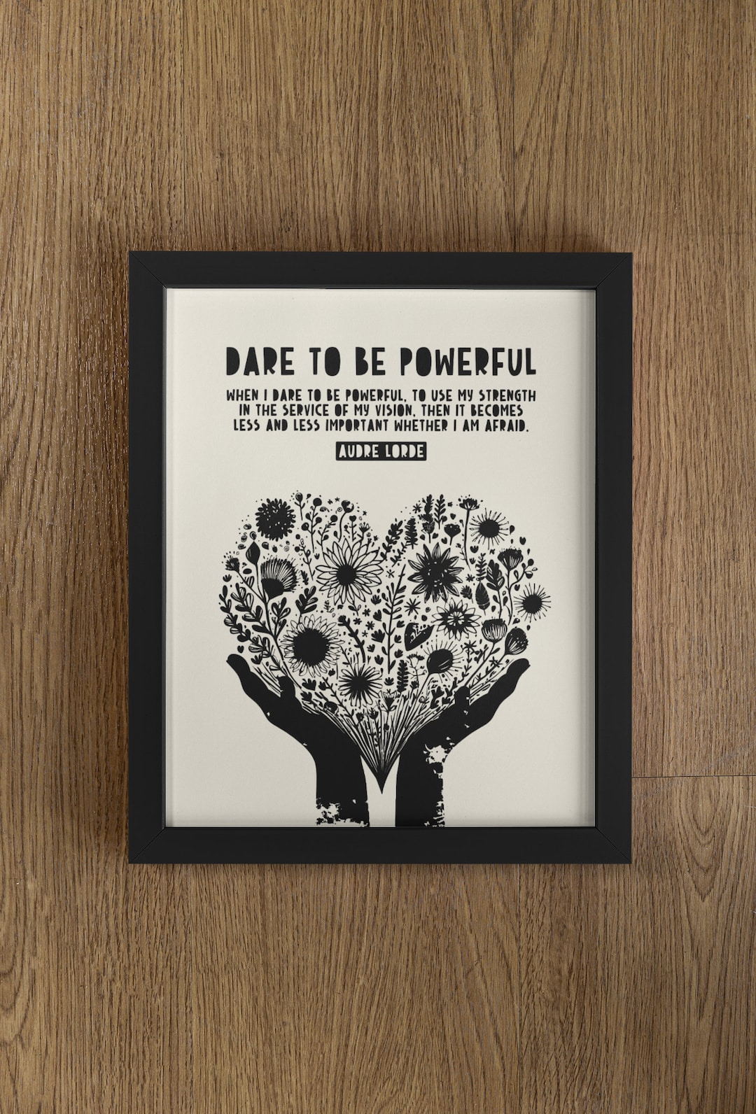Audre Lorde Print Dare to Be Powerful, Social Justice Art, Audre Lorde ...