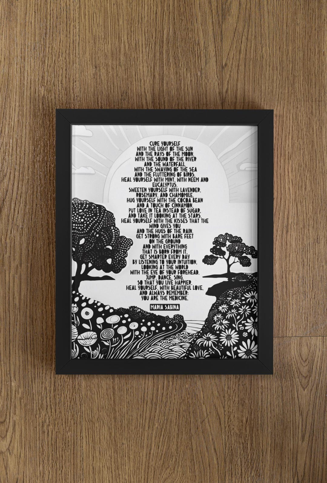 You Are the Medicine, Maria Sabina Poem, Maria Sabina Print, Poetry ...