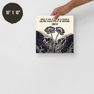 Healing is an Act of Communion, Bell Hooks Quote, Bell Hooks Print ...