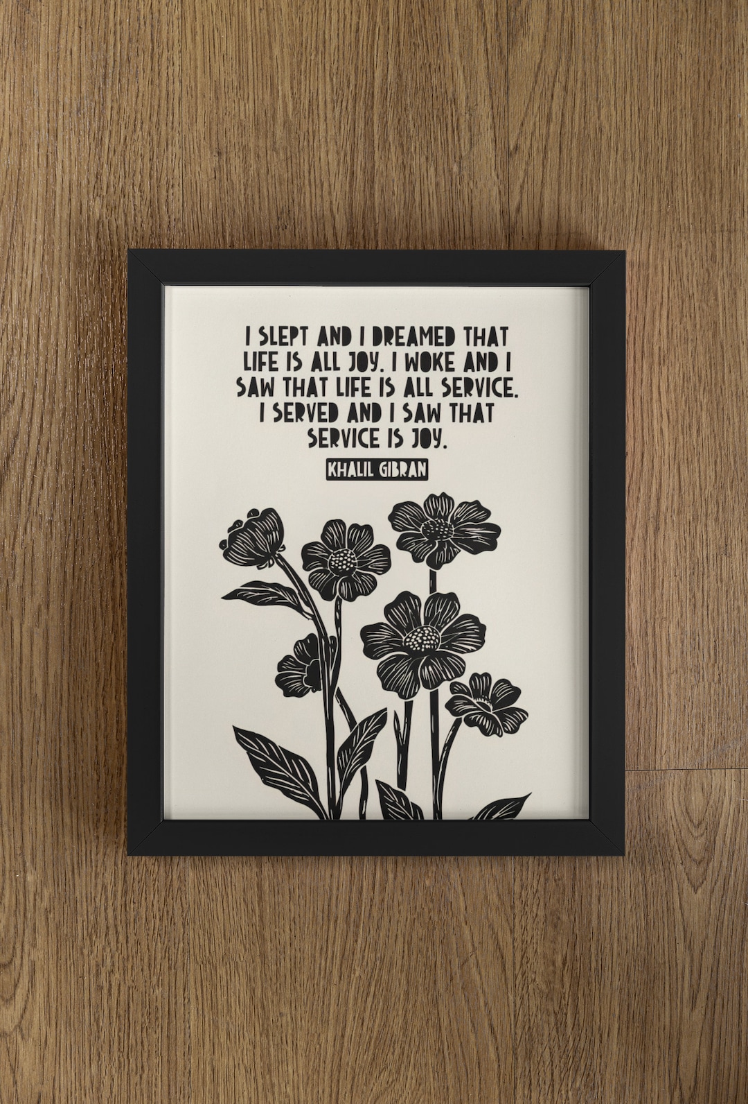 Service is Joy Gibran Quote, Thank You Gift, Doctor Gift, Therapist ...