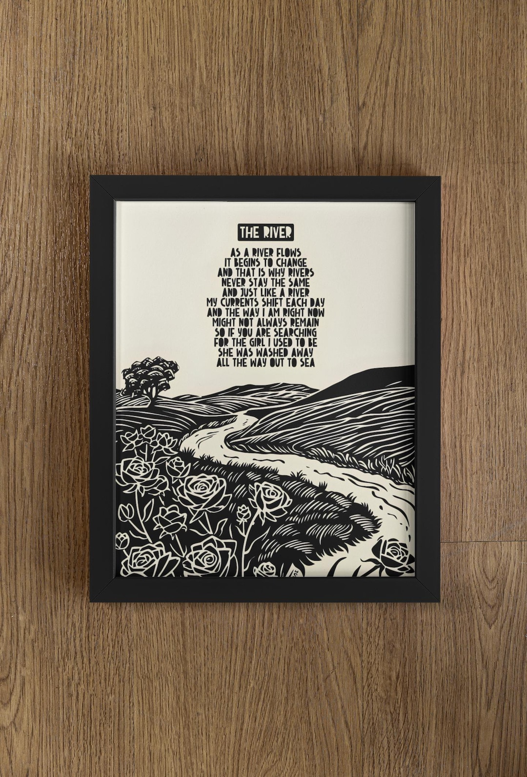 The River Poem, My Currents Shift Each Day, Poem, Poem Print, Poetry ...