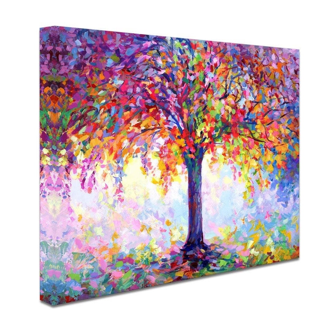Tree of Happiness Canvas Print leon Devenice - Etsy UK