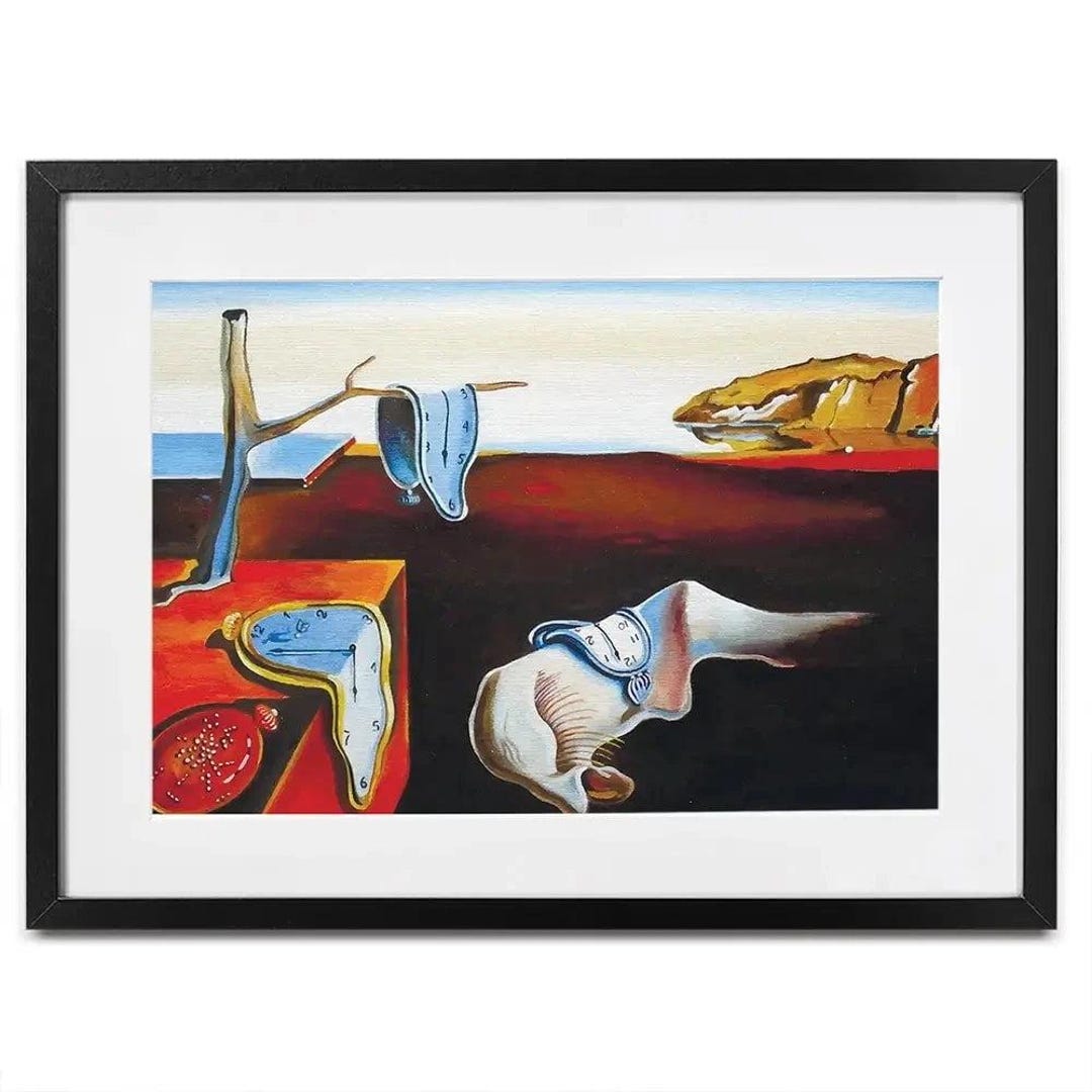 The Persistence of Memory Framed Art Print - Etsy