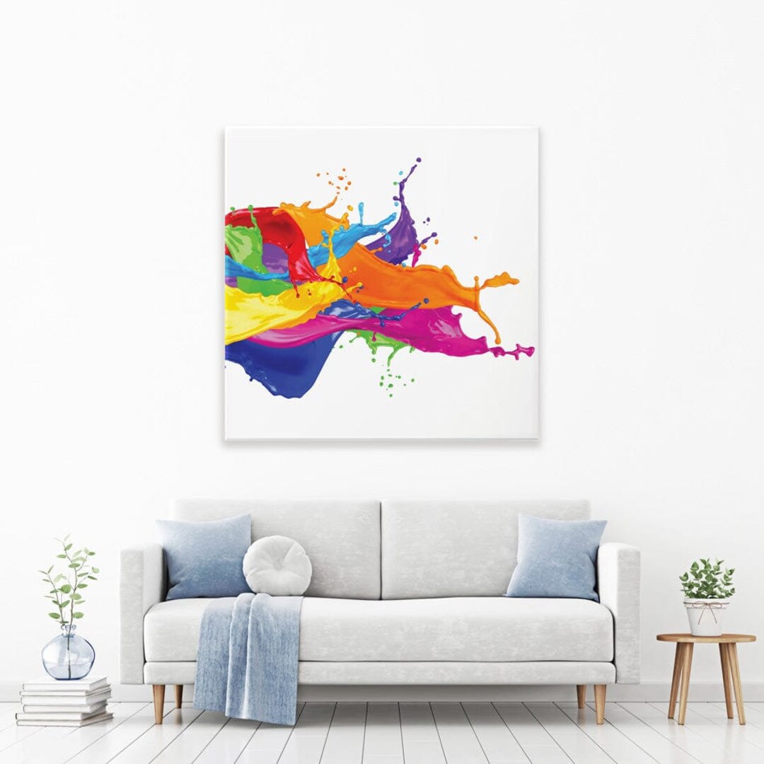 A Splash of Colour Square Canvas Print Stockphoto-graf / Shutterstock ...
