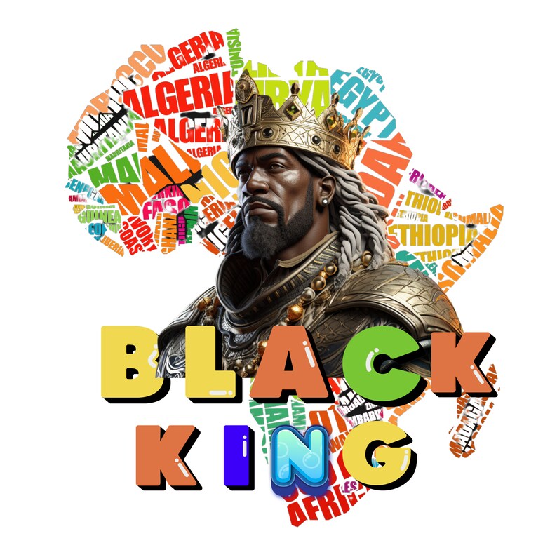 Black King Afro Man Juneteenth Png, Black King Png, Emancipation Day ...