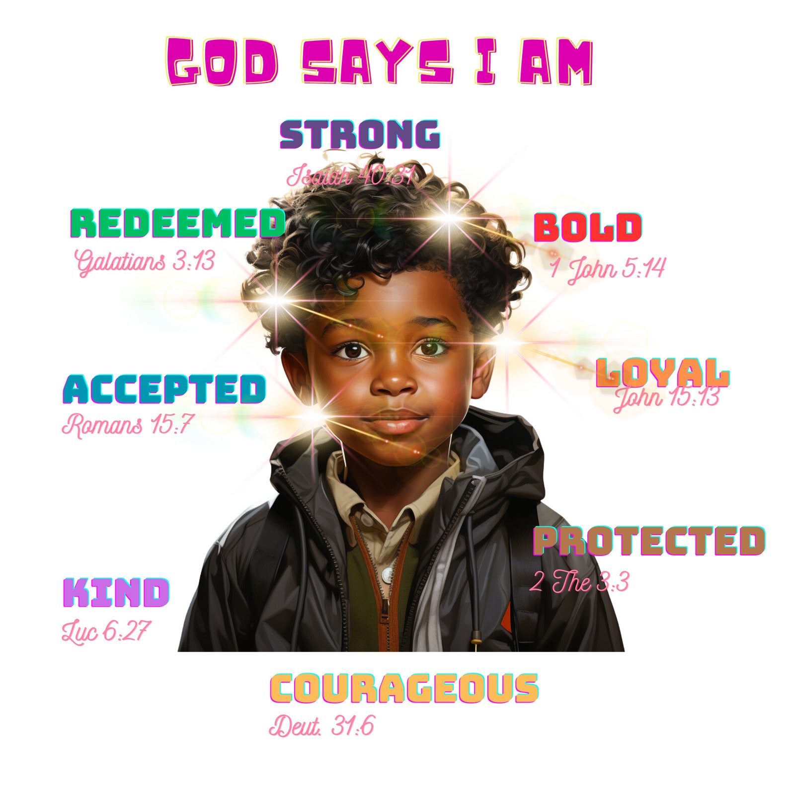 God Says I Am Afro Peekaboo Boy Png Sublimation Design Download, Afro ...