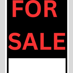 Printable for Sale or Rent Sign - US Letter and A4 Sizes, Instant ...