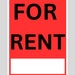 Printable for Sale or Rent Sign - US Letter and A4 Sizes, Instant ...