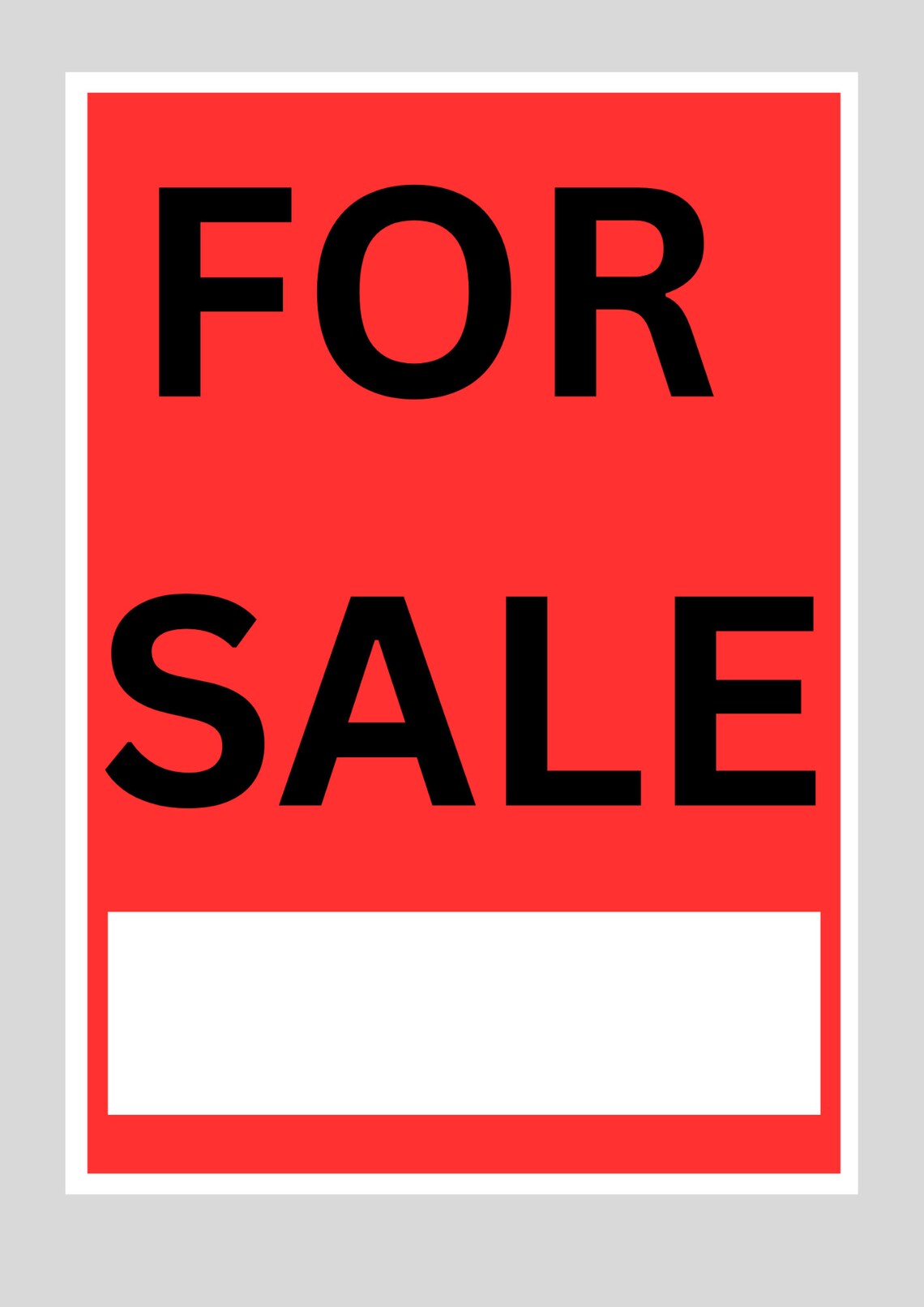 Printable for Sale or Rent Sign - US Letter and A4 Sizes, Instant ...