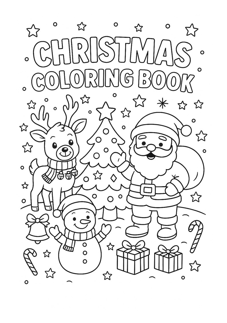 Christmas Coloring Book - Etsy
