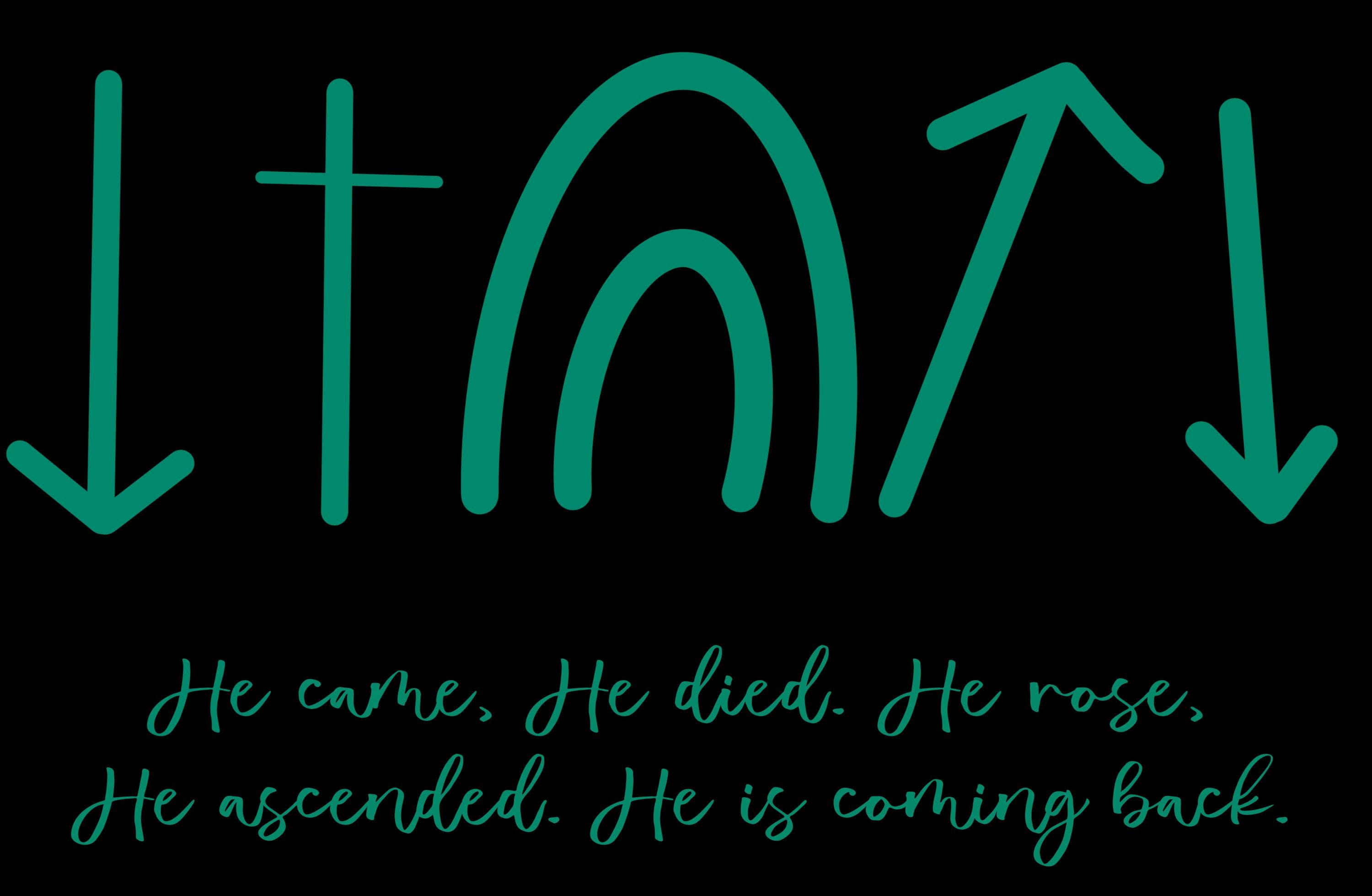 He Came, He Died. He Rose. He Ascended. He is Coming Back. - Etsy