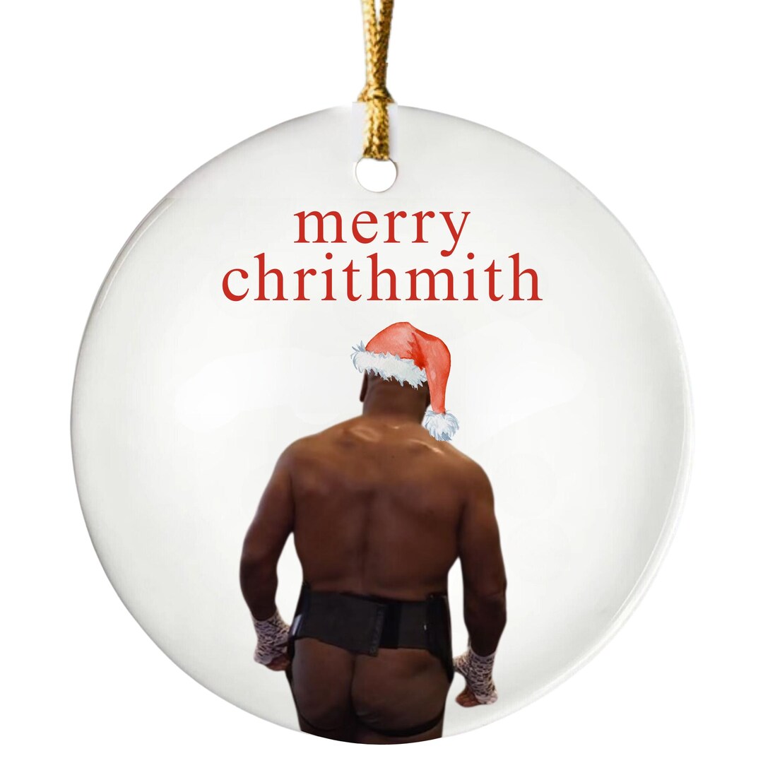 Mike Tyson Butt Funny Personalized Holiday Gift Merry Chrithmith Xmas ... Mike Tyson Butt Funny Personalized Holiday Gift Merry Chrithmith Xmas ...