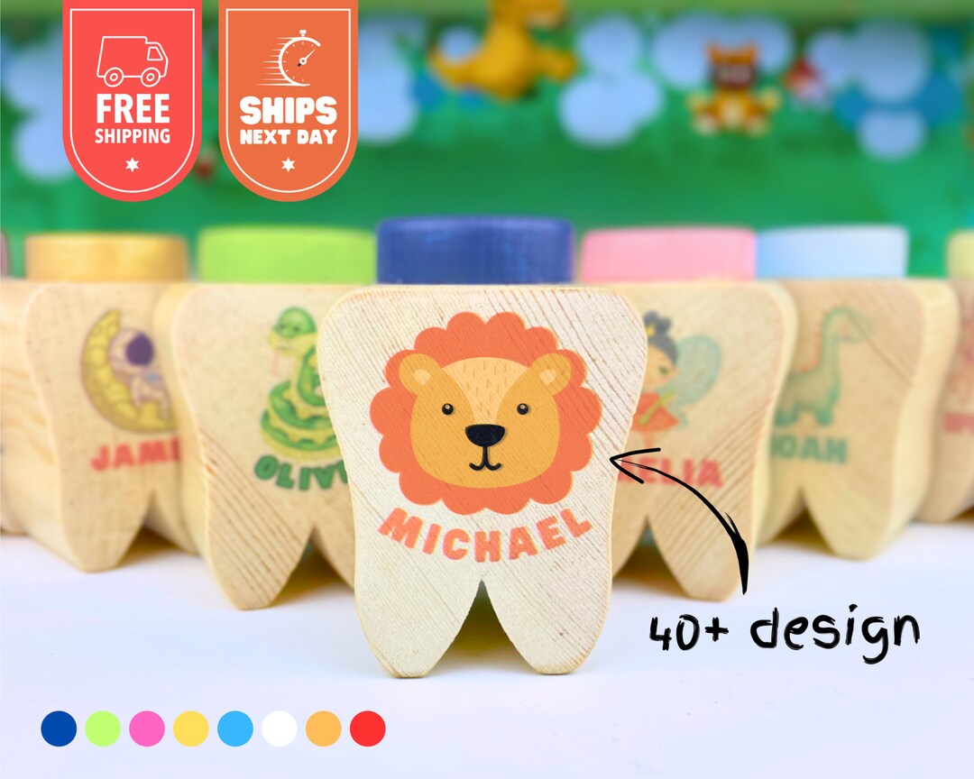 Personalized Baby Tooth Box | Keepsake Tooth Fairy Holder for Kids ...