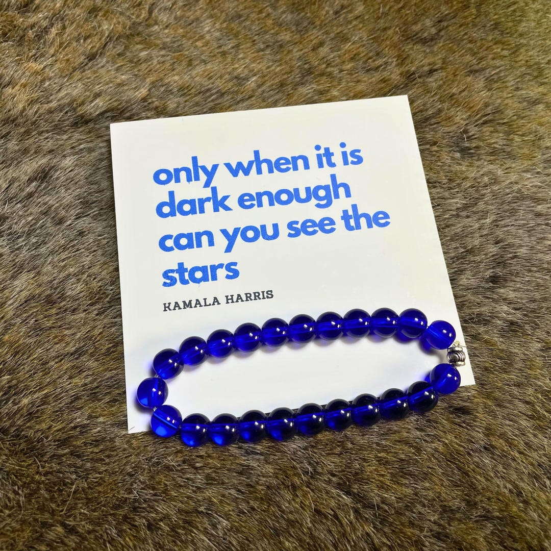 Dainty Kamala Bead Bracelet Vote Kamala Harris Walz 2024 Kamala Harris ...