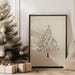 Set of 3 Christmas Tree Prints | Minimal Holiday Wall Art | Printable ...