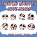 8 CUTE SNAKE Emotes for Twitch/discord/youtube, Kawaii Cute Animal ...