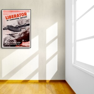 1940s B-24 Liberator Bomber WWII Historic World War Army Air Force ...