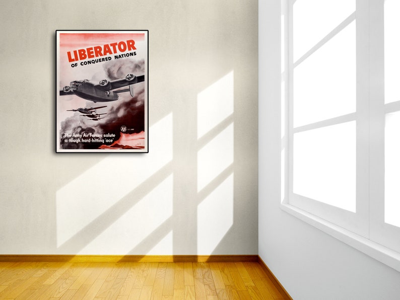 1940s B-24 Liberator Bomber WWII Historic World War Army Air Force ...