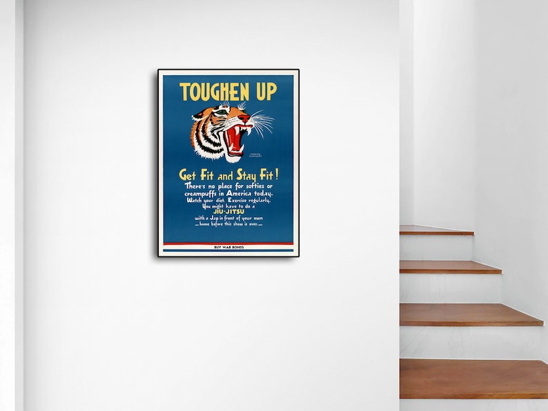 1942 Toughen Up! Get Fit and Stay Fit! - WW2 Era Motivational War ...