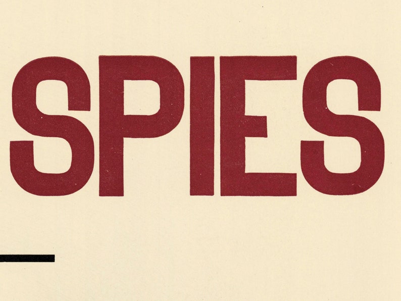 Beware Female Spies! Silence! Unusual 1915 WW1 Espionage Poster - Etsy