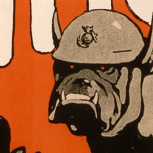 Devil Dog US Marines - 1917 WWI US Marines Recruiting Poster - Etsy