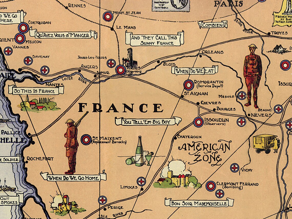 Historical Battle Map of World War I - 1932 Vintage WW1 Conflict Map - Etsy