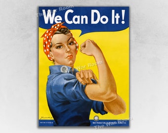 WORLD WAR II we Can Do It 'rosie the Riveter' Poster - Etsy