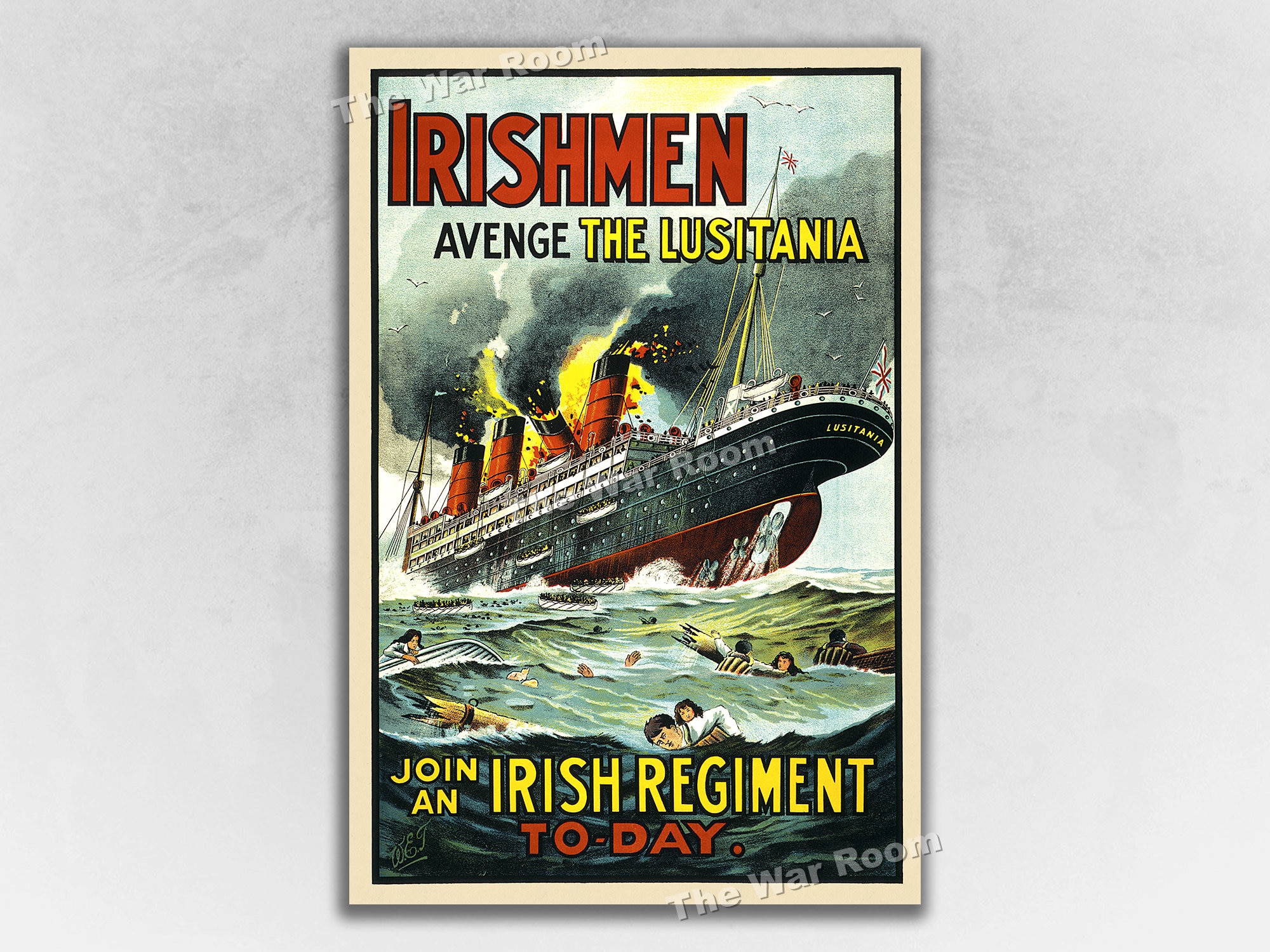 British Propaganda Ww1 Lusitania