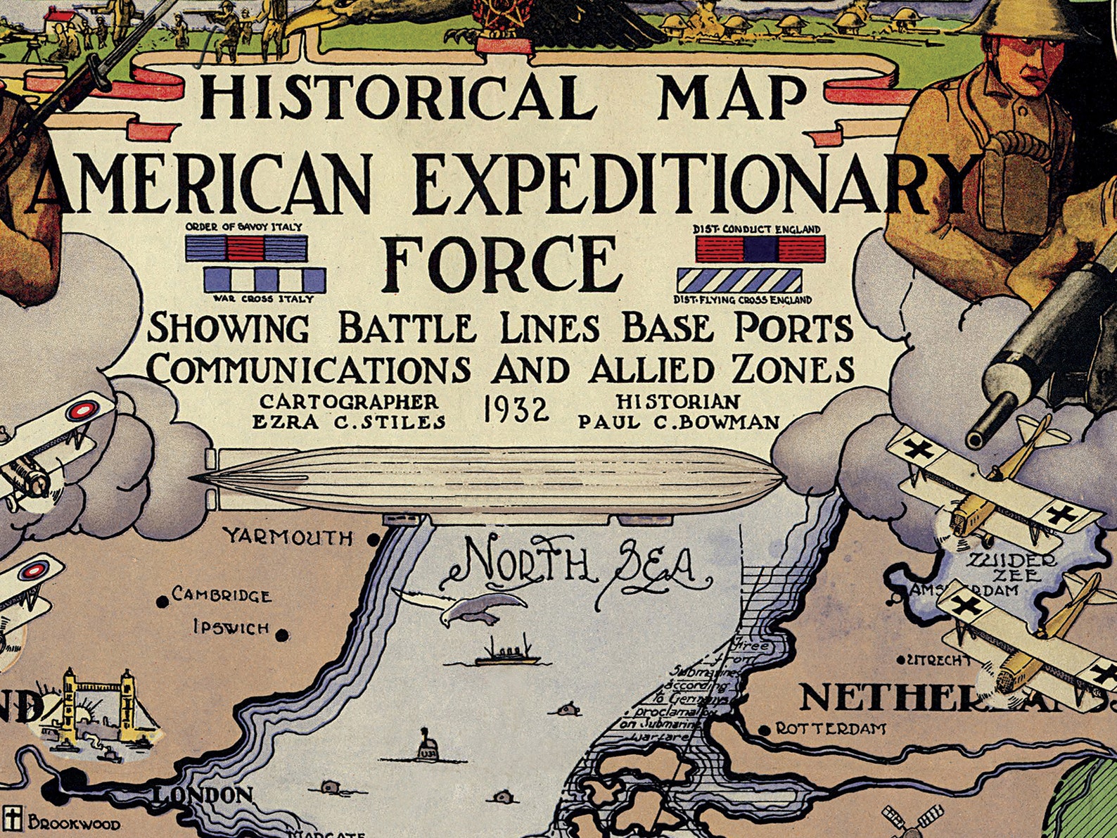 Historical Battle Map of World War I 1932 Vintage WW1 Conflict Map - Etsy