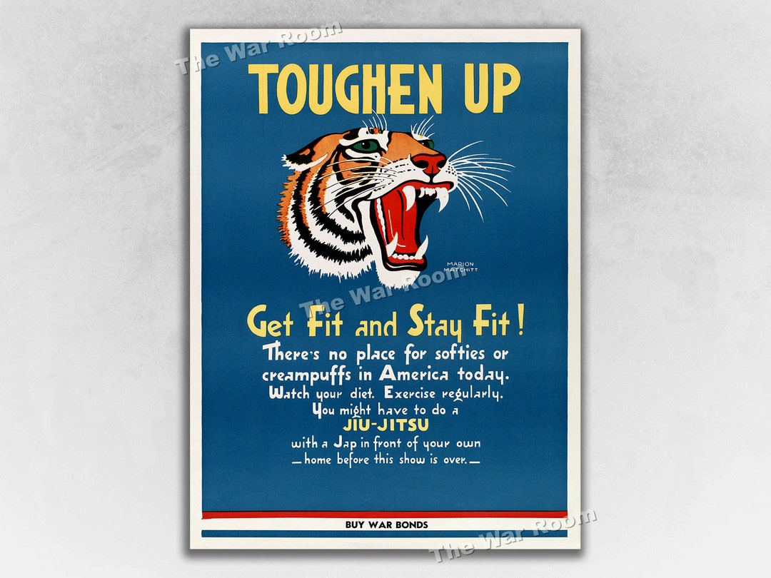 1942 Toughen Up! Get Fit and Stay Fit! - WW2 Era Motivational War ...
