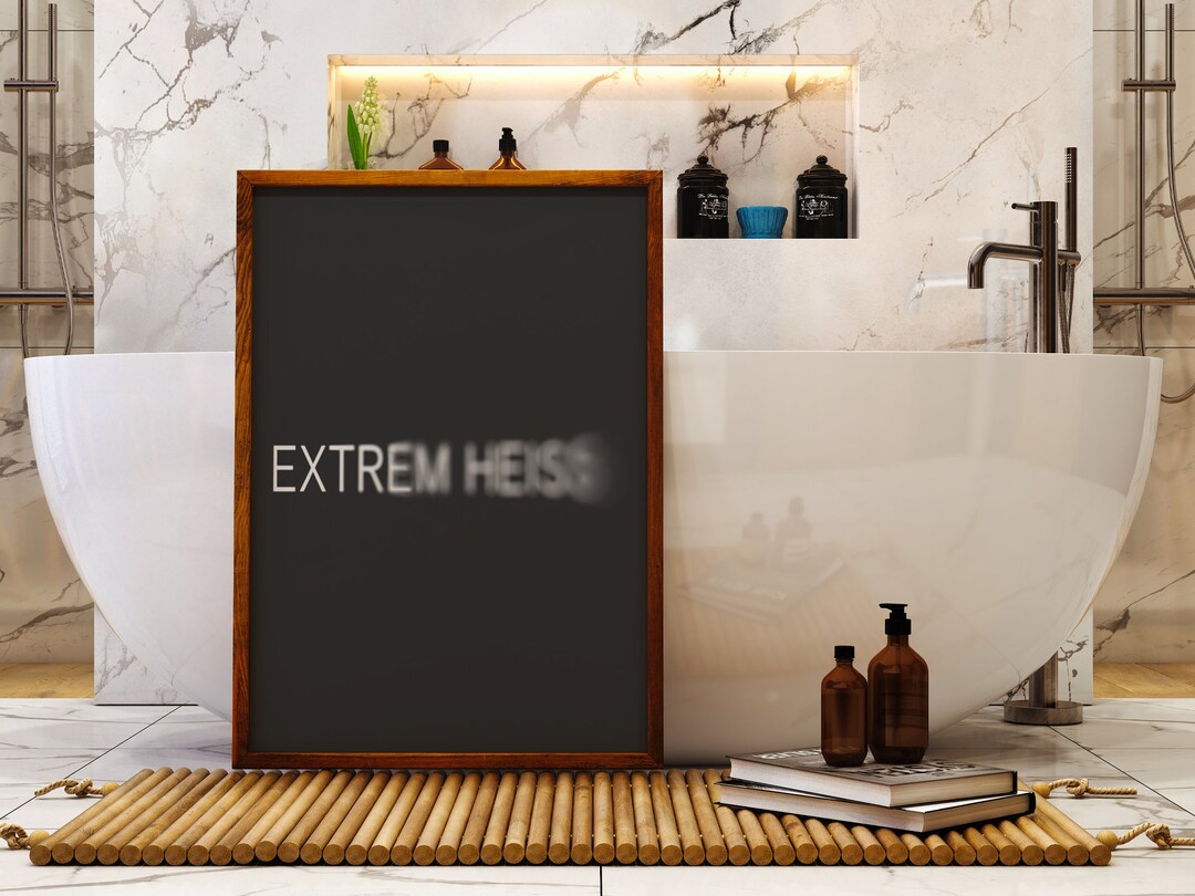EXTREMELY HOT - Minimalist Poster - Lettering - Design Text Effect ...