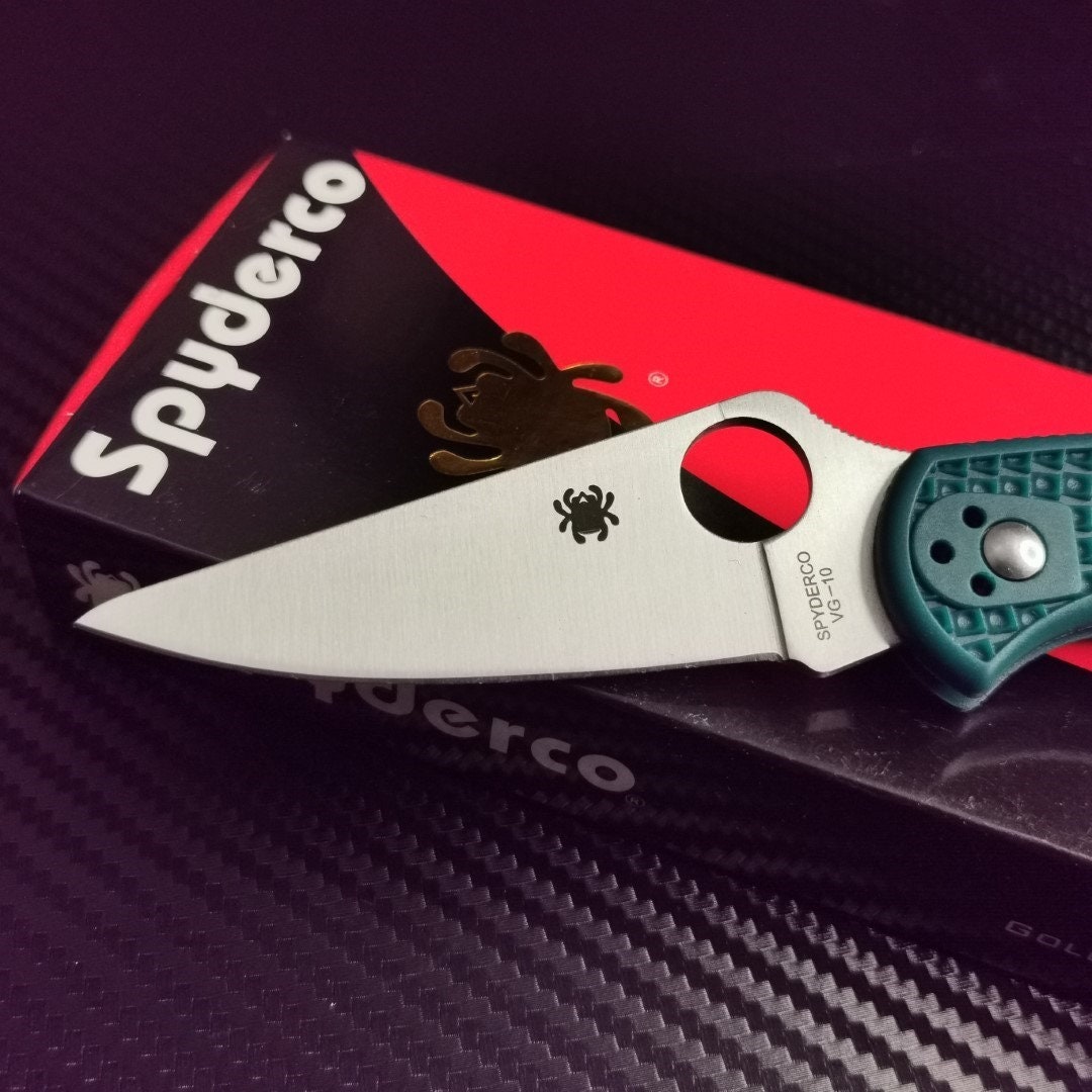 Knife SPYDERCO Pocket Knife VG-10 Seki Sity Tourist Knife - Etsy
