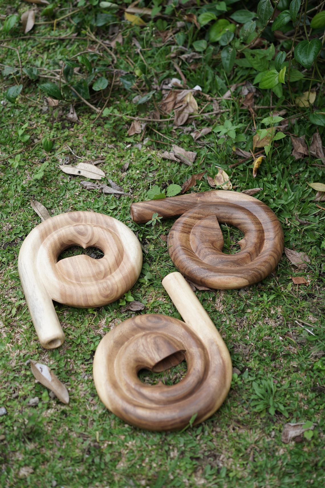 Handmade Mahogany Spiral Didgeridoo: Travel Aboriginal Instrument - Etsy