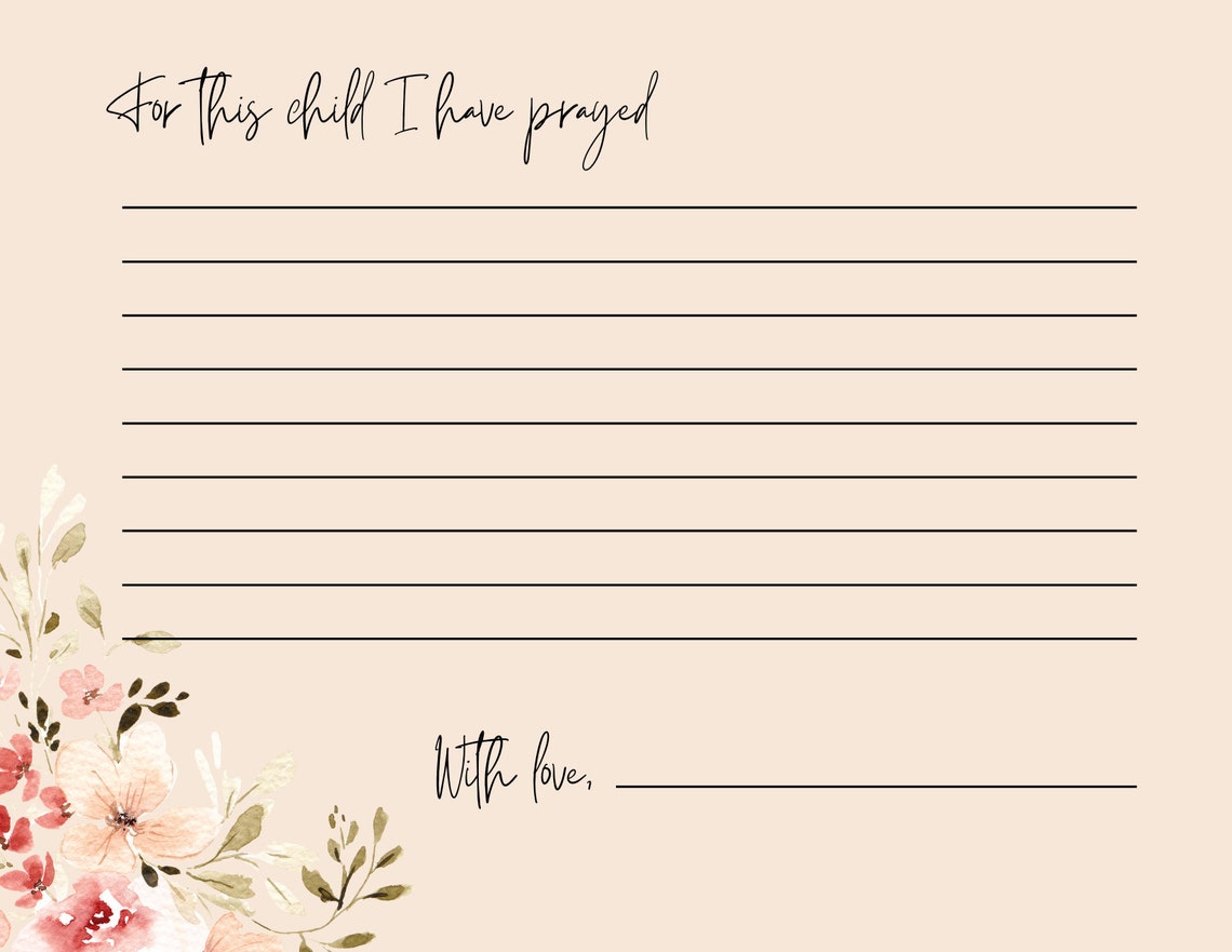 Adorable Printable Baby Girl Prayer Book With Scripture | Create a ...